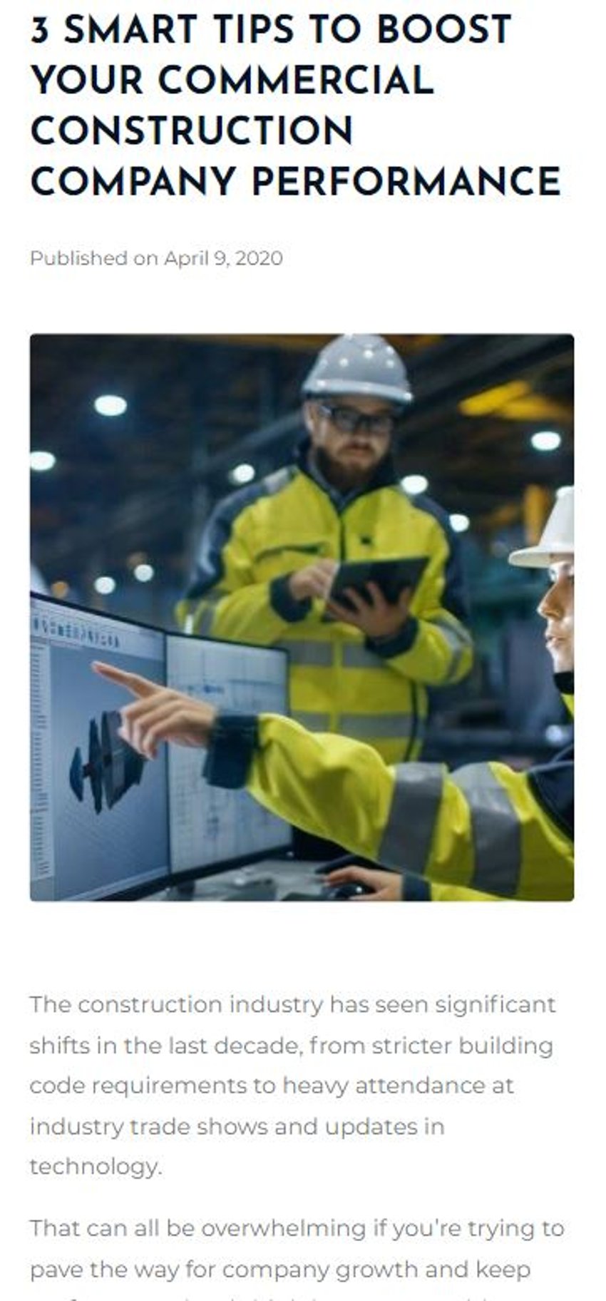 80+ Construction Company Blog Post Ideas & Topics [2022] - Starter