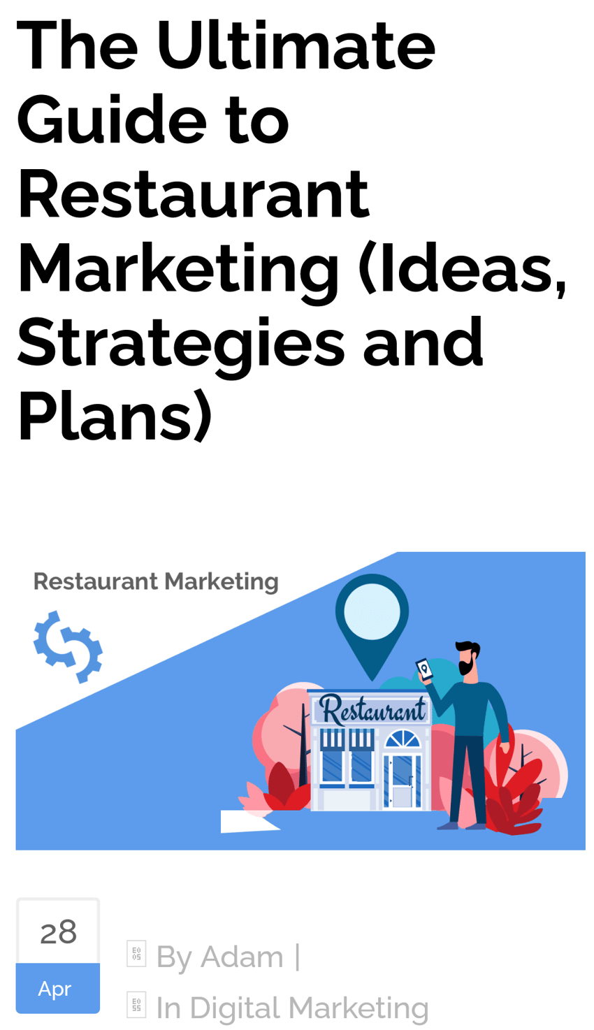 80 Restaurant Blog Post Topics & Ideas [2022] - Starter Story