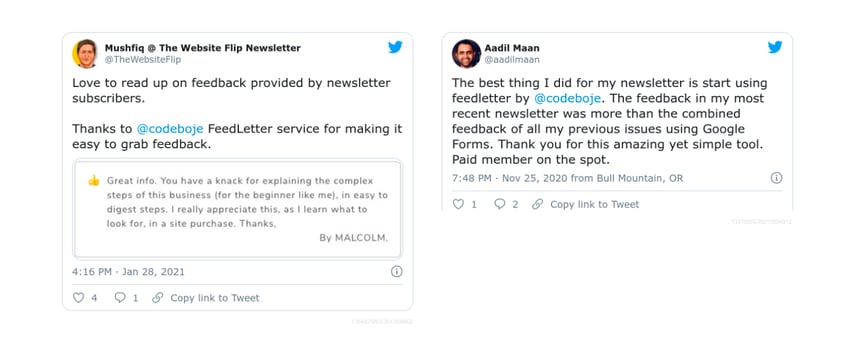 On Developing A Feedback System For Newsletters - Starter Story